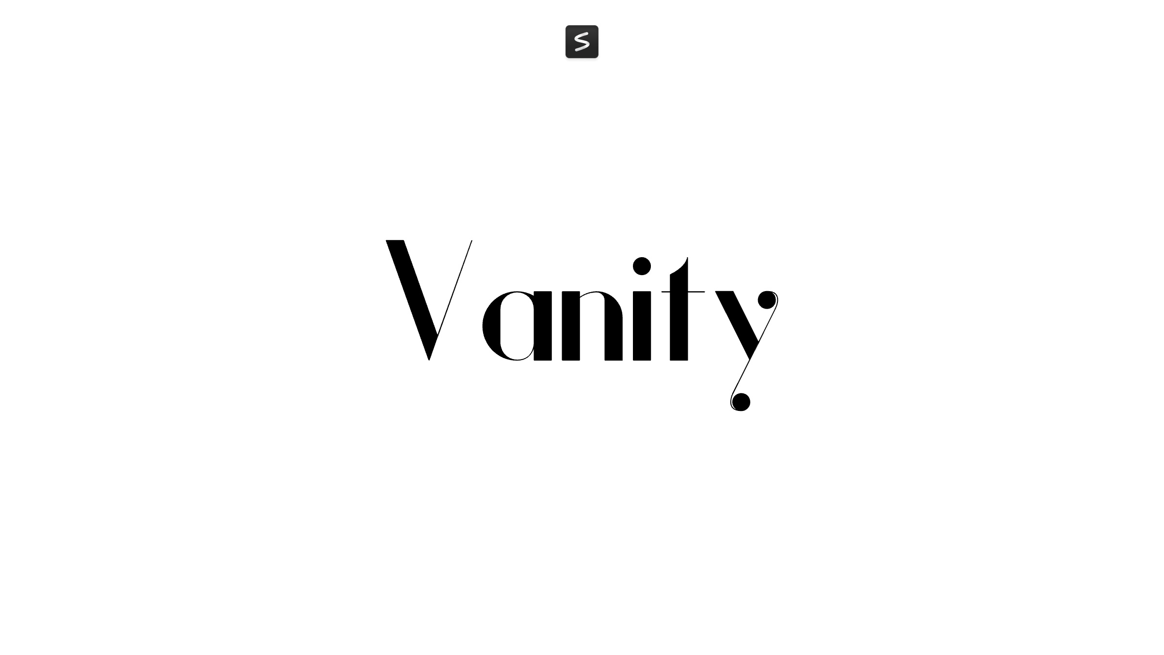 Vanity Font - Download & Font Generator